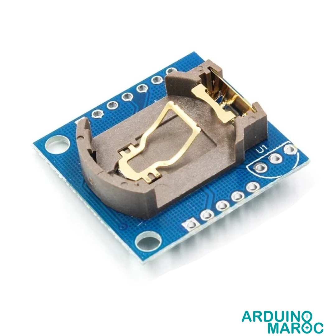 DS1307 Module Horloge Temps Réel RTC I2C NVRAM 56 Octets - Arduino Maroc