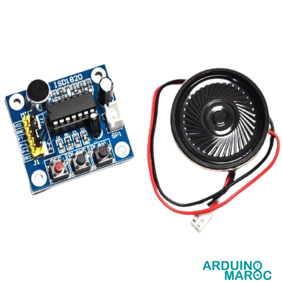 ISD1820 Module Enregistrement Lecture Audio - Arduino Maroc