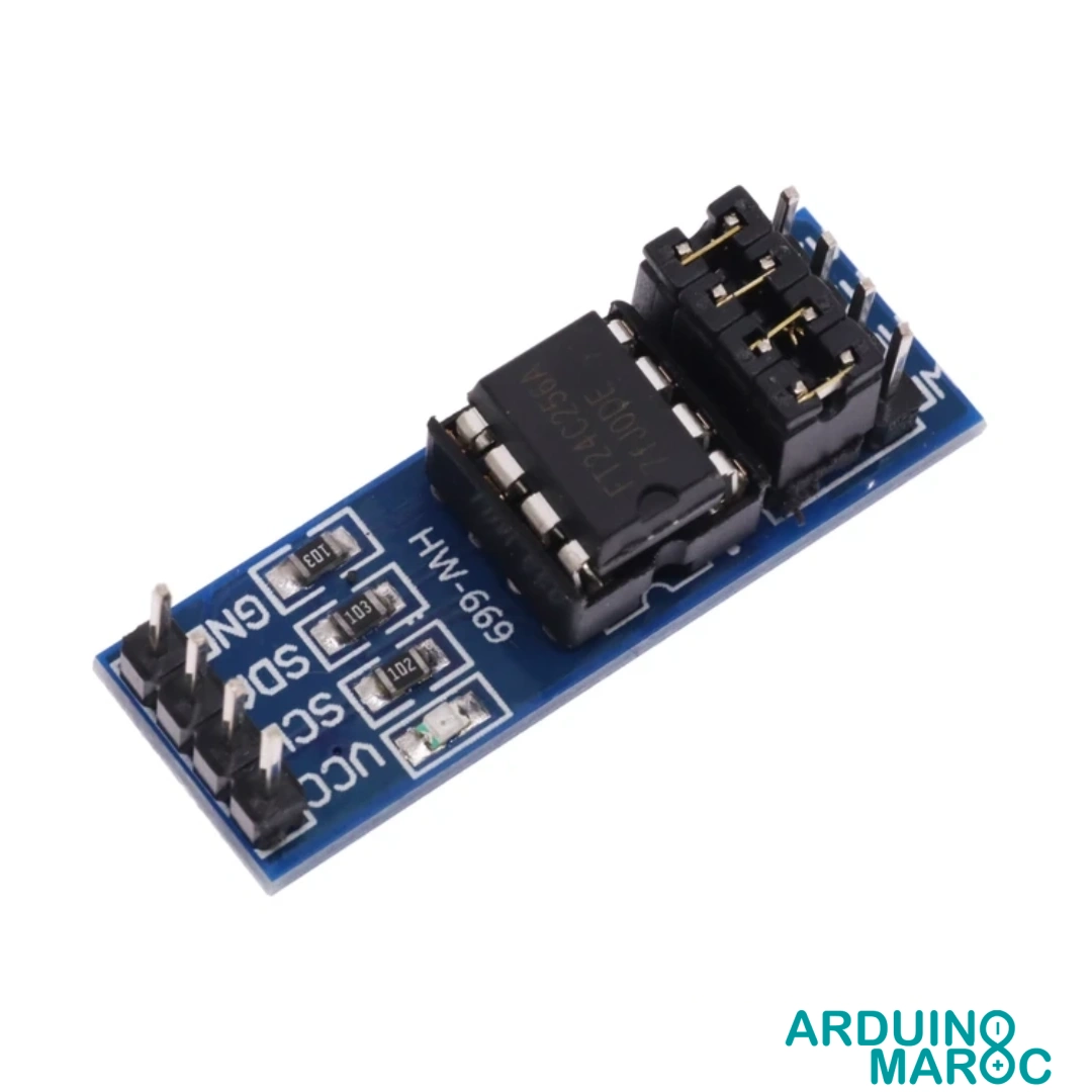 AT24C256 EEPROM I2C 32K Module Mémoire 256 Kbits - Arduino Maroc
