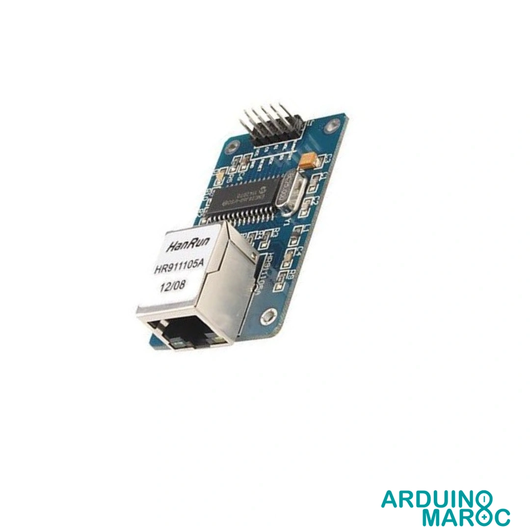 ENC28J60 Module Ethernet Réseau LAN SPI RJ45 - Arduino Maroc