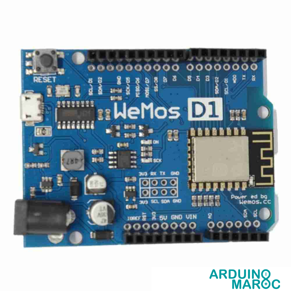 WeMos D1 R2 V2.1.0 ESP8266 WiFi Module Arduino Compatible - Arduino Maroc